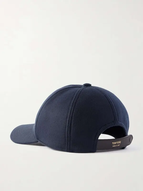 TOM FORD Logo-embroidered Cashmere Baseball Cap