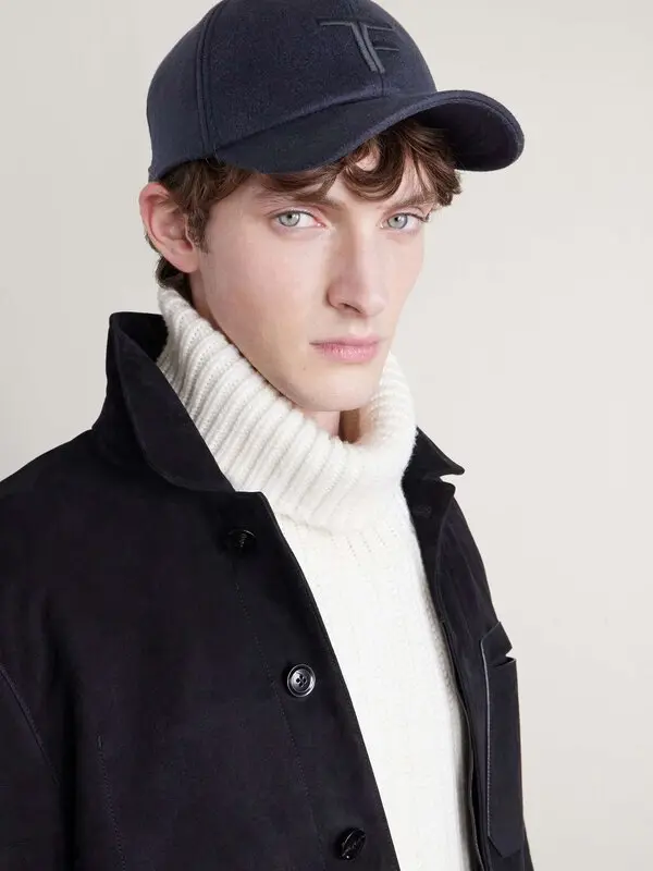 TOM FORD Logo-embroidered Cashmere Baseball Cap
