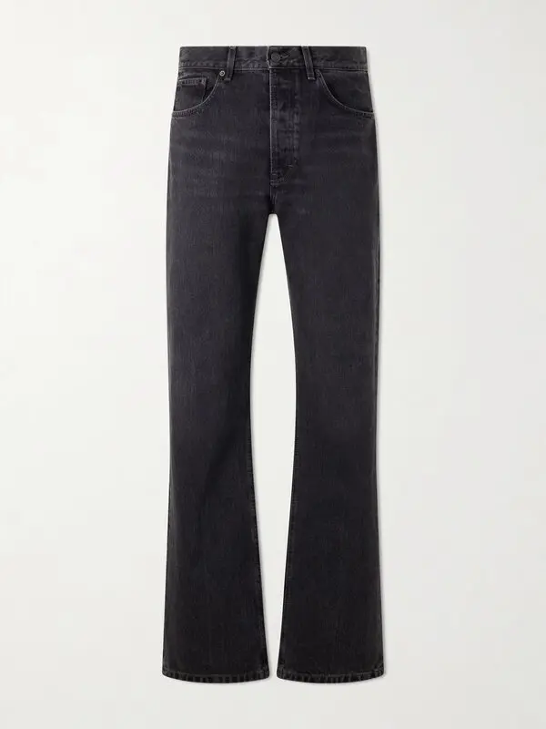 JEANERICA Vega Straight-leg Cotton Jeans - Black