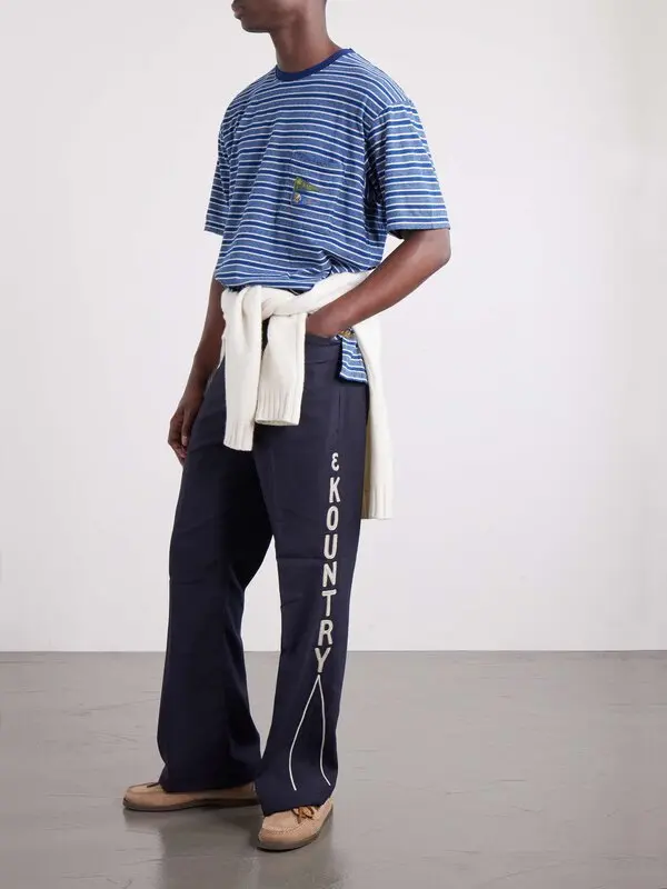 Kapital Daddy's Ox Flared Twill Trousers