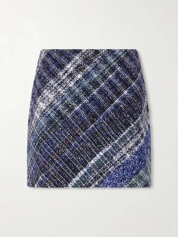 Missoni Striped Metallic Crochet-knit Mini Skirt