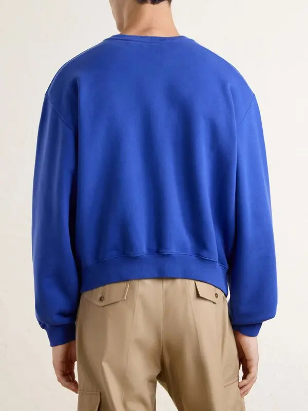 Celine Logo-print Cotton-fleece Sweatshirt