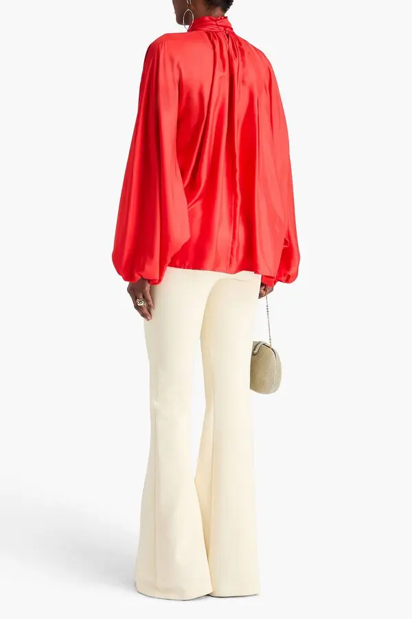 Zimmermann Pussy-bow Silk-twill Blouse