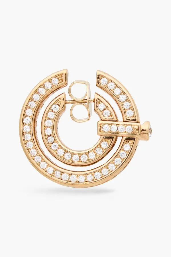 Zimmermann Tone Crystal Hoop Earrings