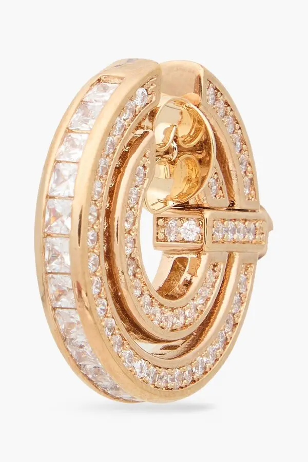 Zimmermann Tone Crystal Hoop Earrings