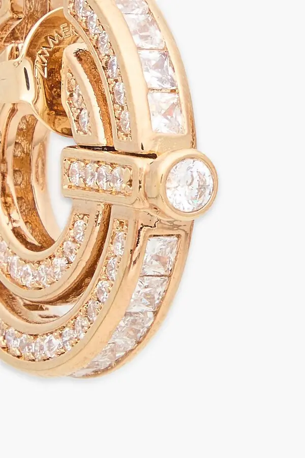 Zimmermann Tone Crystal Hoop Earrings