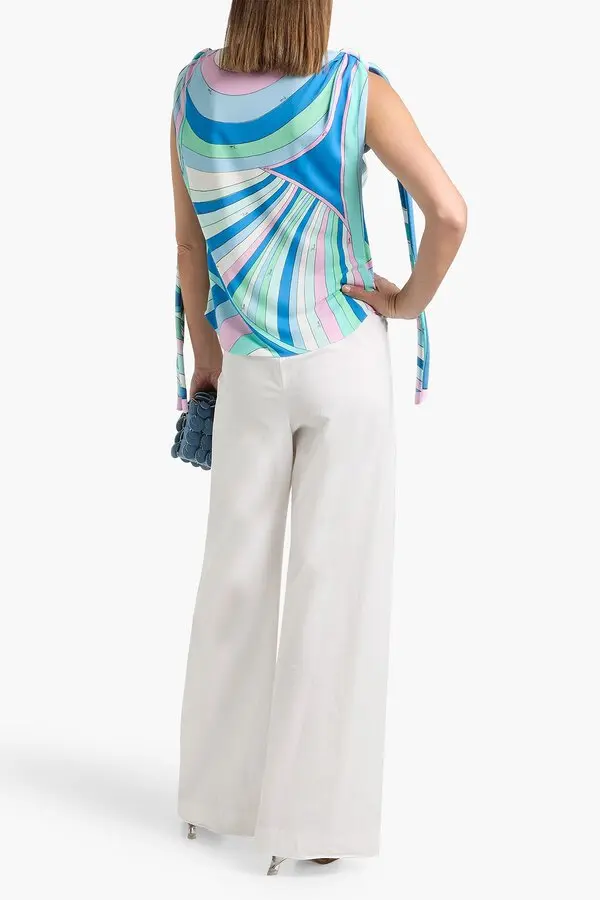 Emilio Pucci Printed Crepe Top