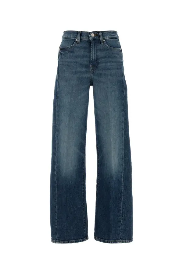 Seven For All Mankind Wide-leg Stretch Denim Jeans