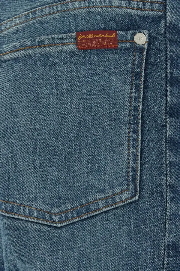 Seven For All Mankind Wide-leg Stretch Denim Jeans