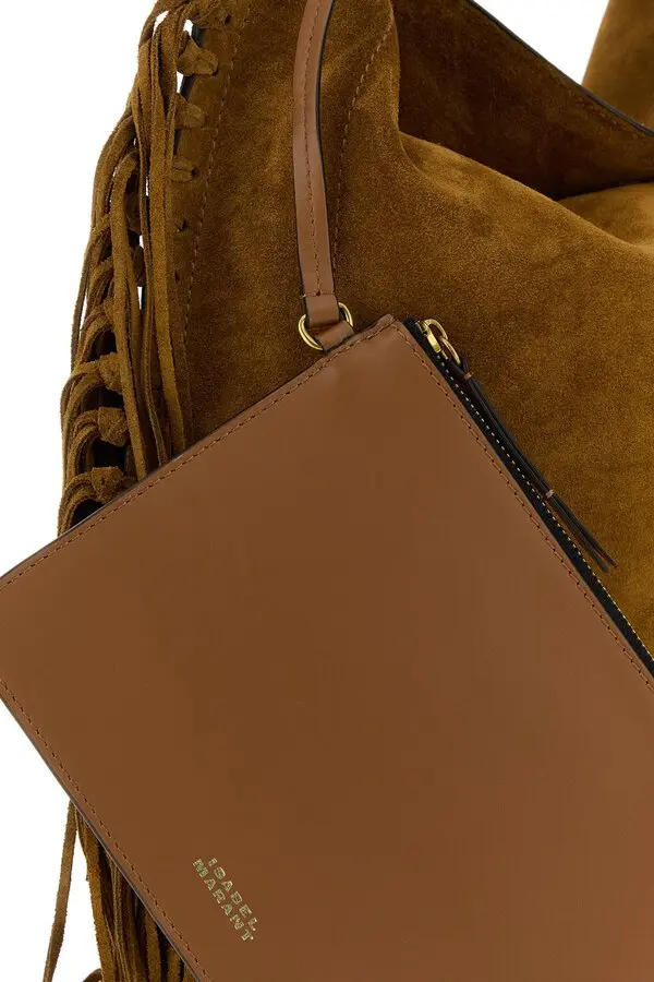 Isabel Marant Étoile Biscuit Suede Oskan Shoulder Bag