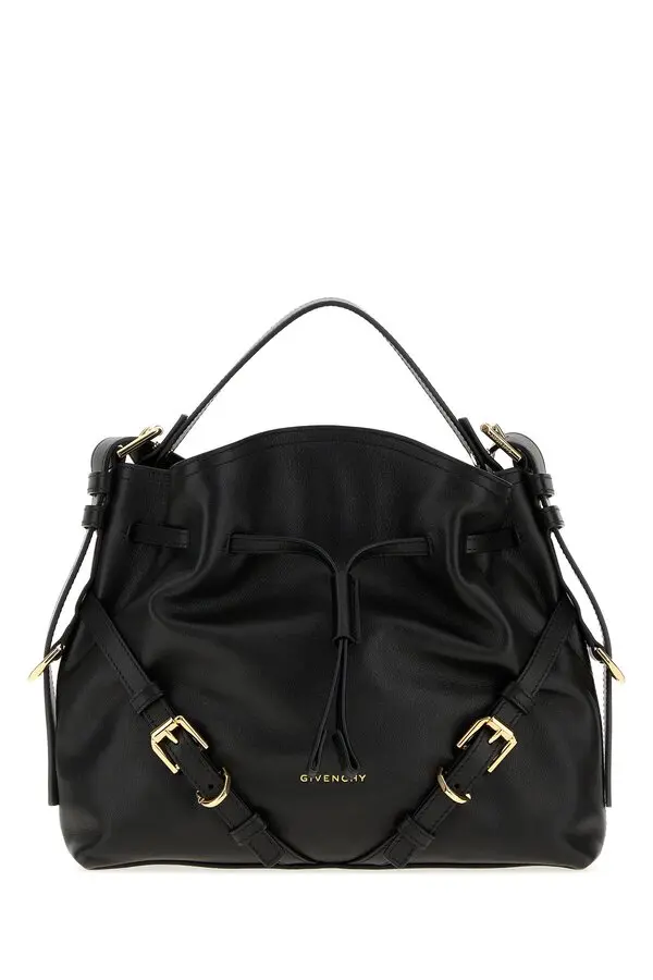 Givenchy Leather Small Voyou Bucket Bag - Black