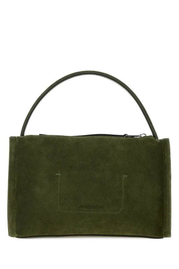 JW Anderson Olive Suede Small Loafer Handbag