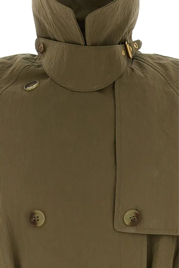 Michael Kors Army Cotton Blend Trench Coat