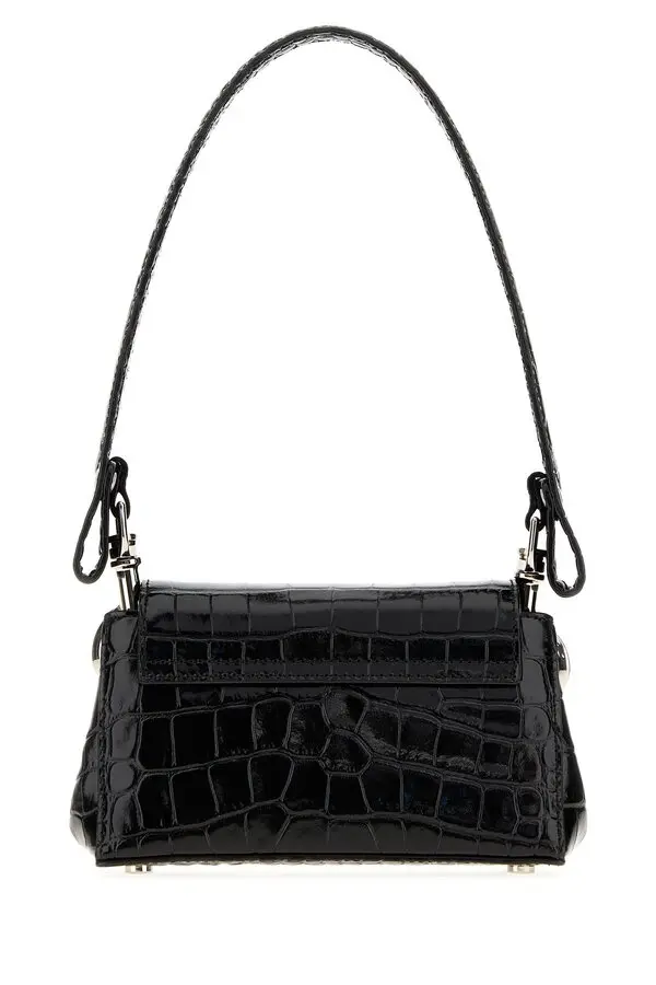 VIVIENNE WESTWOOD Leather Small Hazel Shoulder Bag - Black
