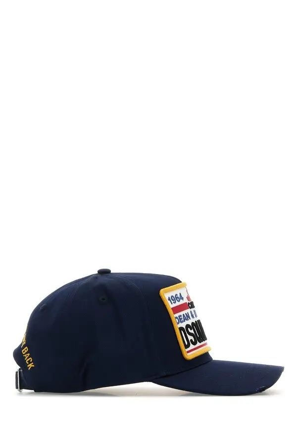 Dsquared2 Navy Cotton Baseball Cap