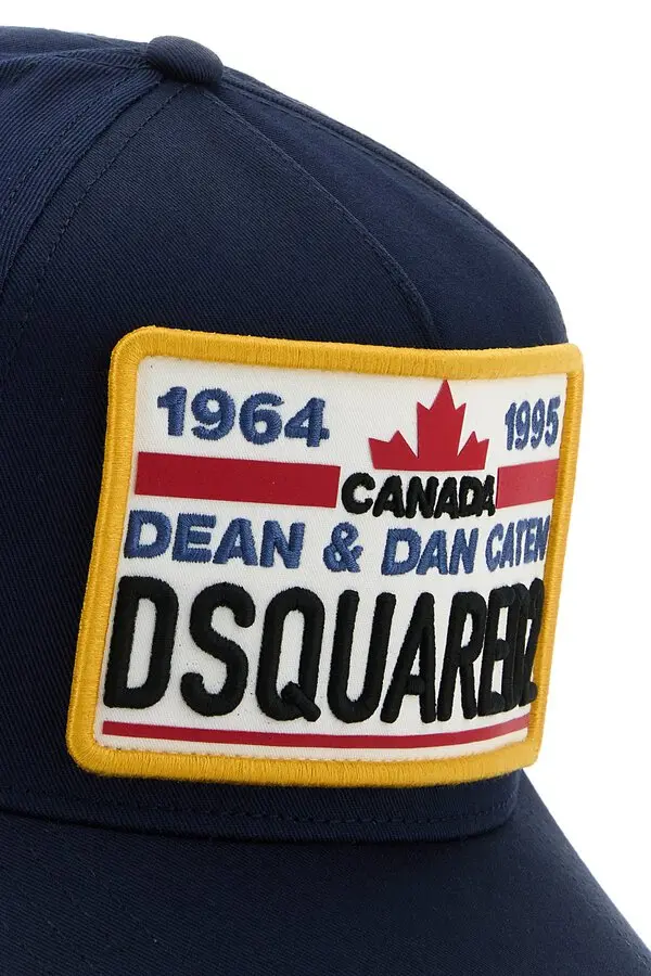 Dsquared2 Navy Cotton Baseball Cap