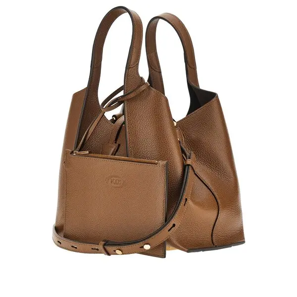 TOD'S Mini 't Timeless' Shopping Bag - Brown