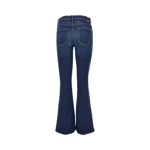 MOTHER Stretch Cotton Denim Flared Jeans - Blue