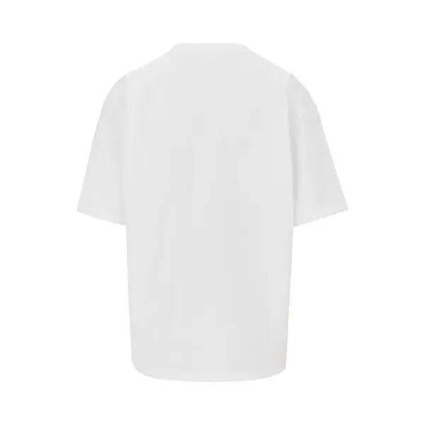 GANNI Cotton T-shirt With Rhinestone And Raspberry Print