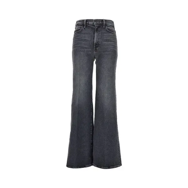MOTHER The Hustler Roller Sneak Jeans - Grey