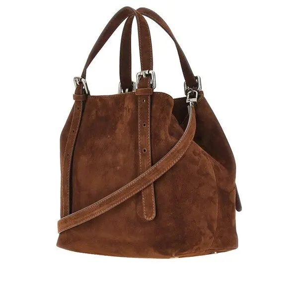 AUTENTICA 504 Small 'galatea' Suede Leather Bag