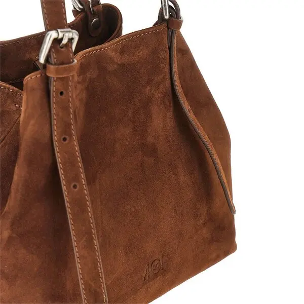 AUTENTICA 504 Small 'galatea' Suede Leather Bag