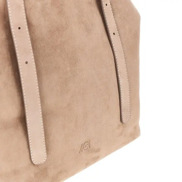 AUTENTICA 504 Suede Leather Medium 'galatea' Bag