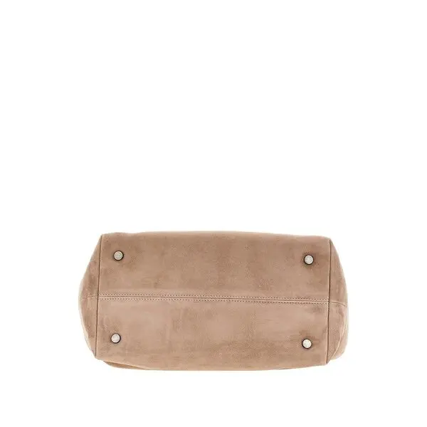 AUTENTICA 504 Suede Leather Medium 'galatea' Bag