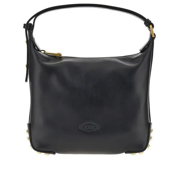 TOD'S Leather Metal Dots Mini Bag - Black