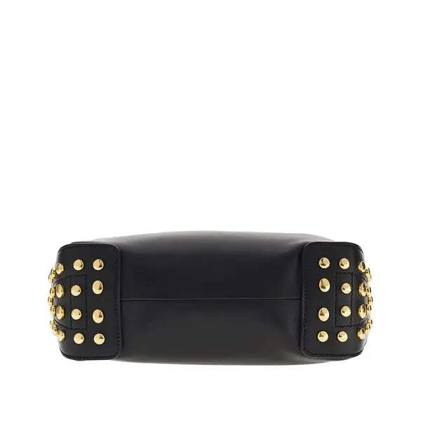TOD'S Leather Mini Bag With Metal Dots - Black