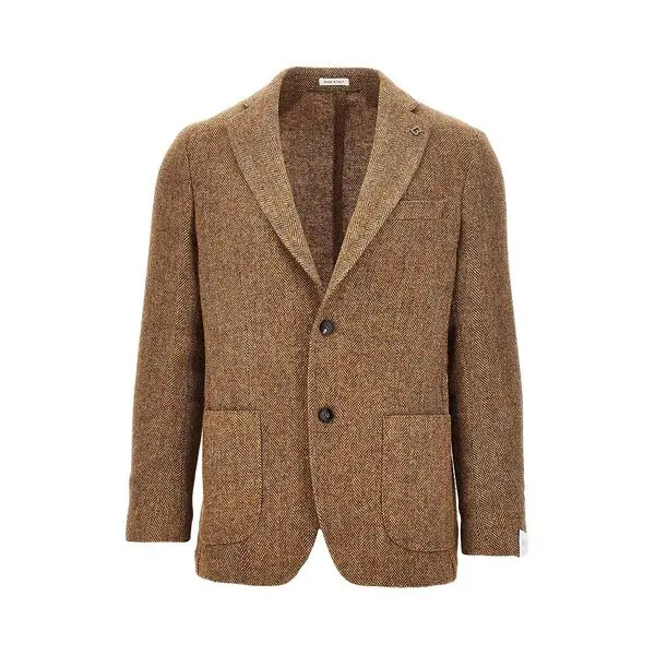 BRERAS Venezia Virgin Wool Single-breasted Jacket - Multicolor