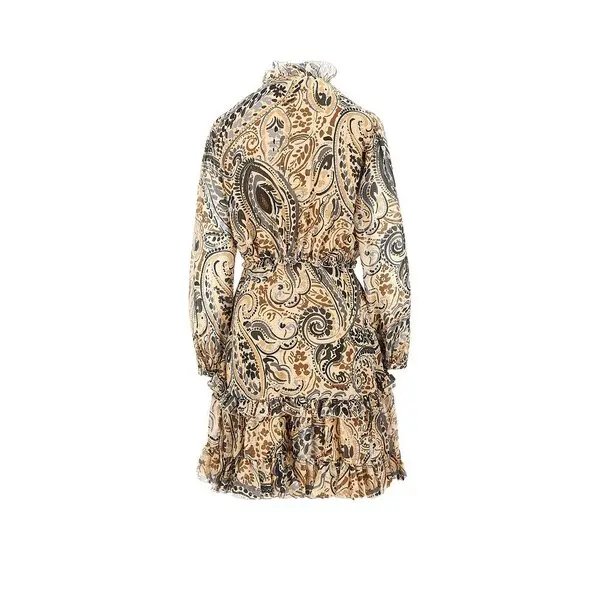 Etro Short Dress With Floral Paisley Print
