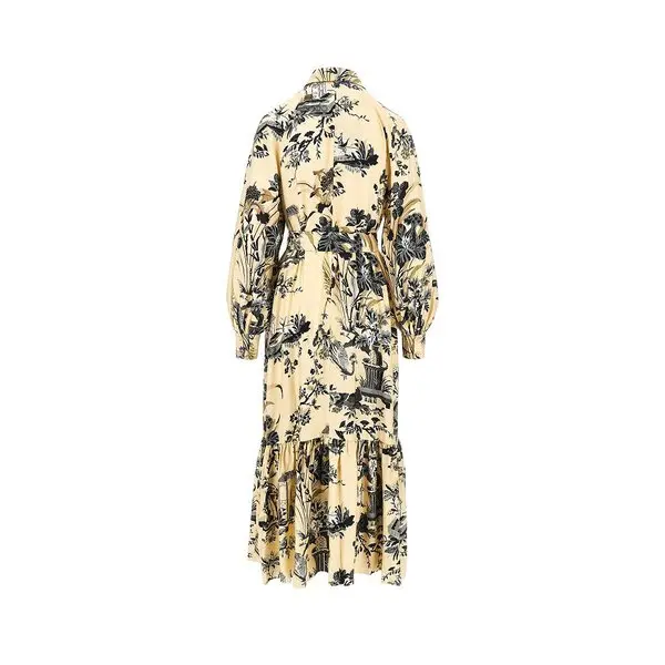 Etro Viscose Twill Long Dress With All-over Print