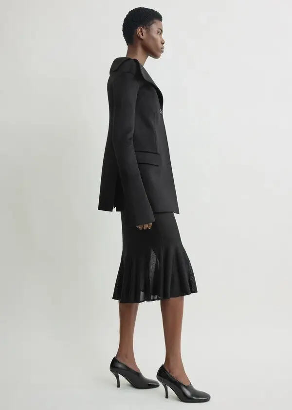 TOTEME Open Collar Wool Jacket