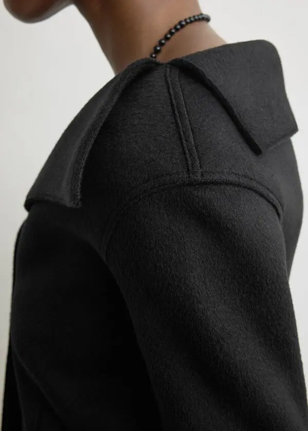TOTEME Open Collar Wool Jacket