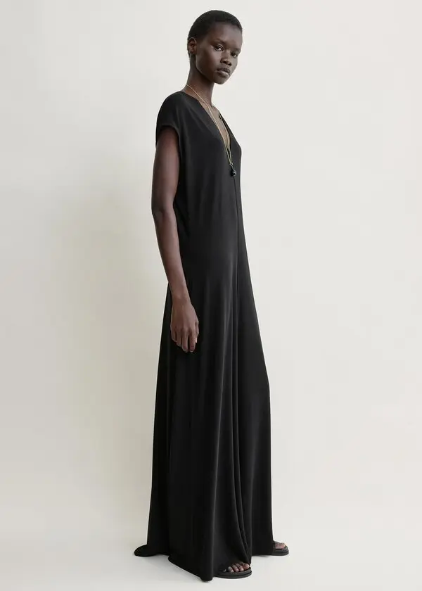 TOTEME V-neck Jersey Dress Petite