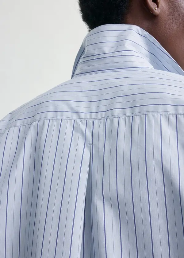 TOTEME Classic Stripe Shirt - Ice,azure