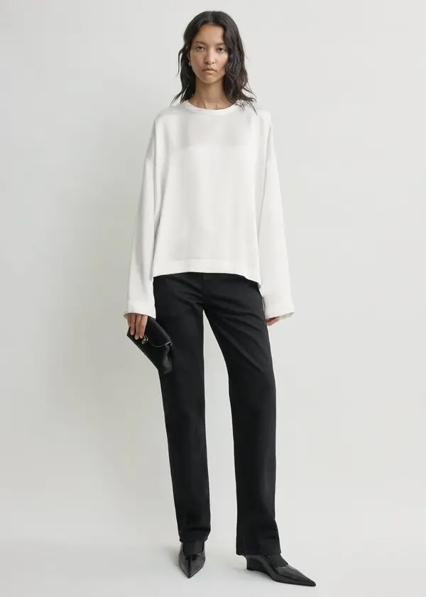 TOTEME Boxy Satin Top