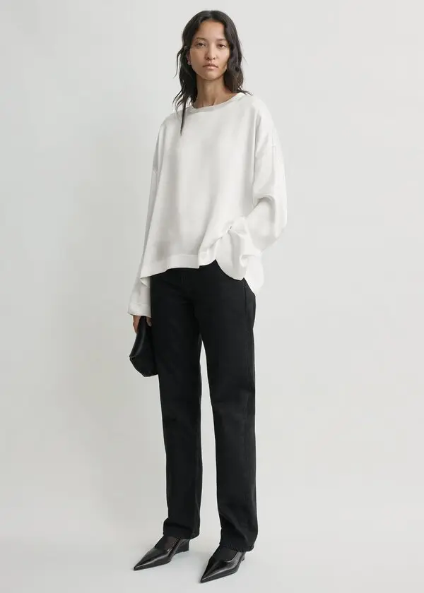 TOTEME Boxy Satin Top