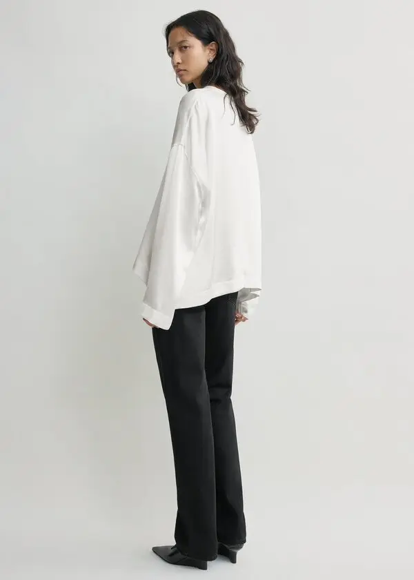 TOTEME Boxy Satin Top
