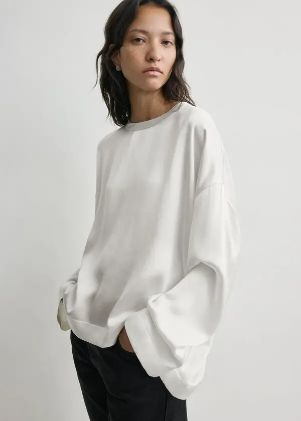TOTEME Boxy Satin Top