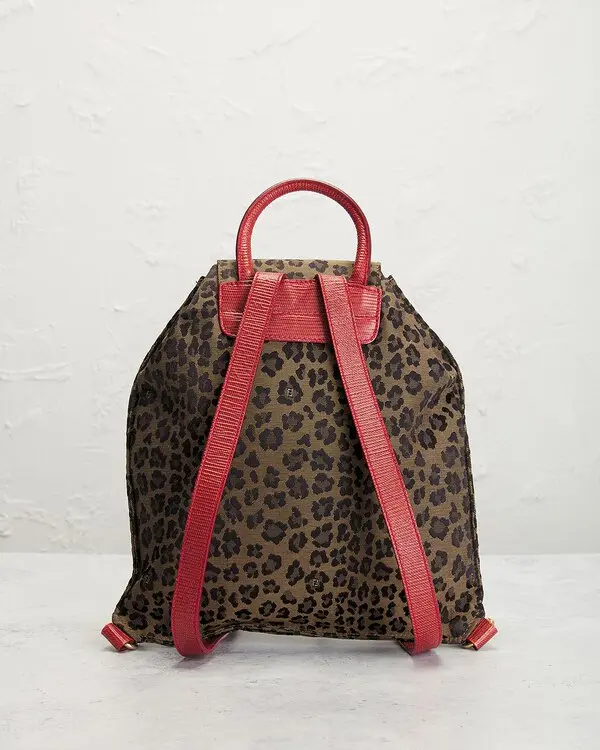 FWRD RENEW Fendi Leopard Backpack