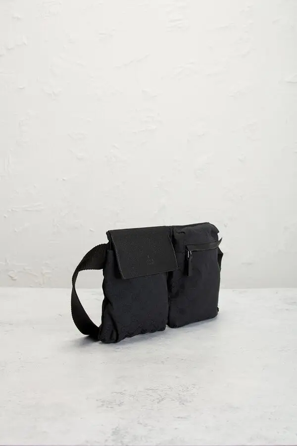 Gucci Double Pocket Belt Bag - Black