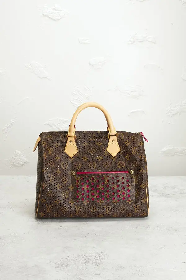 LOUIS VUITTON Monogram Perforated Speedy 30 Handbag