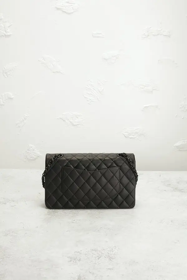 Chanel Lambskin Classic Double Flap Bag - Black