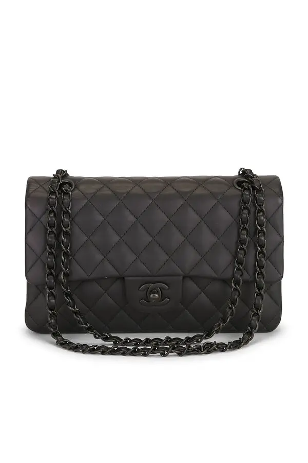 Chanel Lambskin Classic Double Flap Bag - Black
