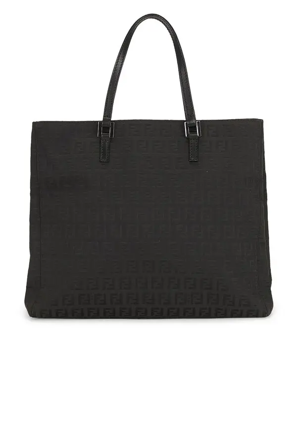Fendi Zucchino Tote Bag - Black