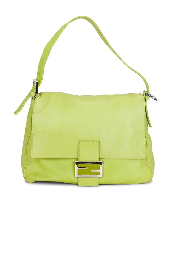 Fendi Mama Baguette Shoulder Bag - Green