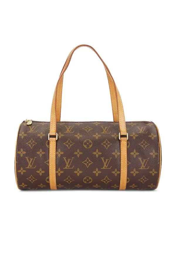 LOUIS VUITTON Monogram Papillon 30 Handbag - Brown