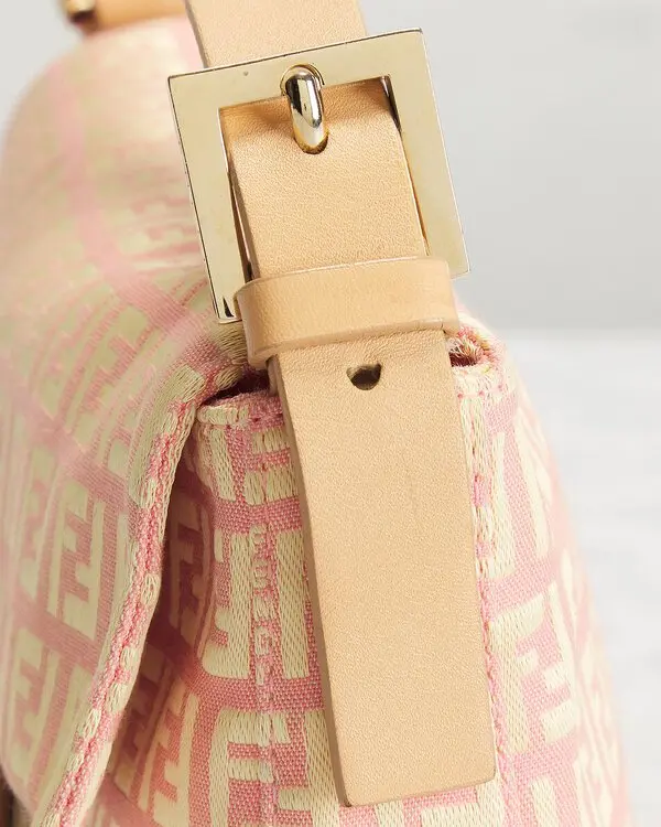 FWRD RENEW Fendi Zucchino Baguette Shoulder Bag - Pink